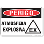 PLACA PERIGO ATMOSFERA EXPLOSIVA - isinaliza
